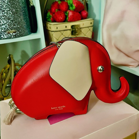 kate spade | Bags | Kate Spade Red Tiny The Elephant Crossbody Bag ...